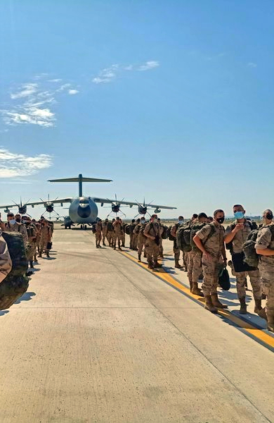 Relevo de la Task Force Toro en Irak. | AERONAVES MILITARES ESPAÑOLAS